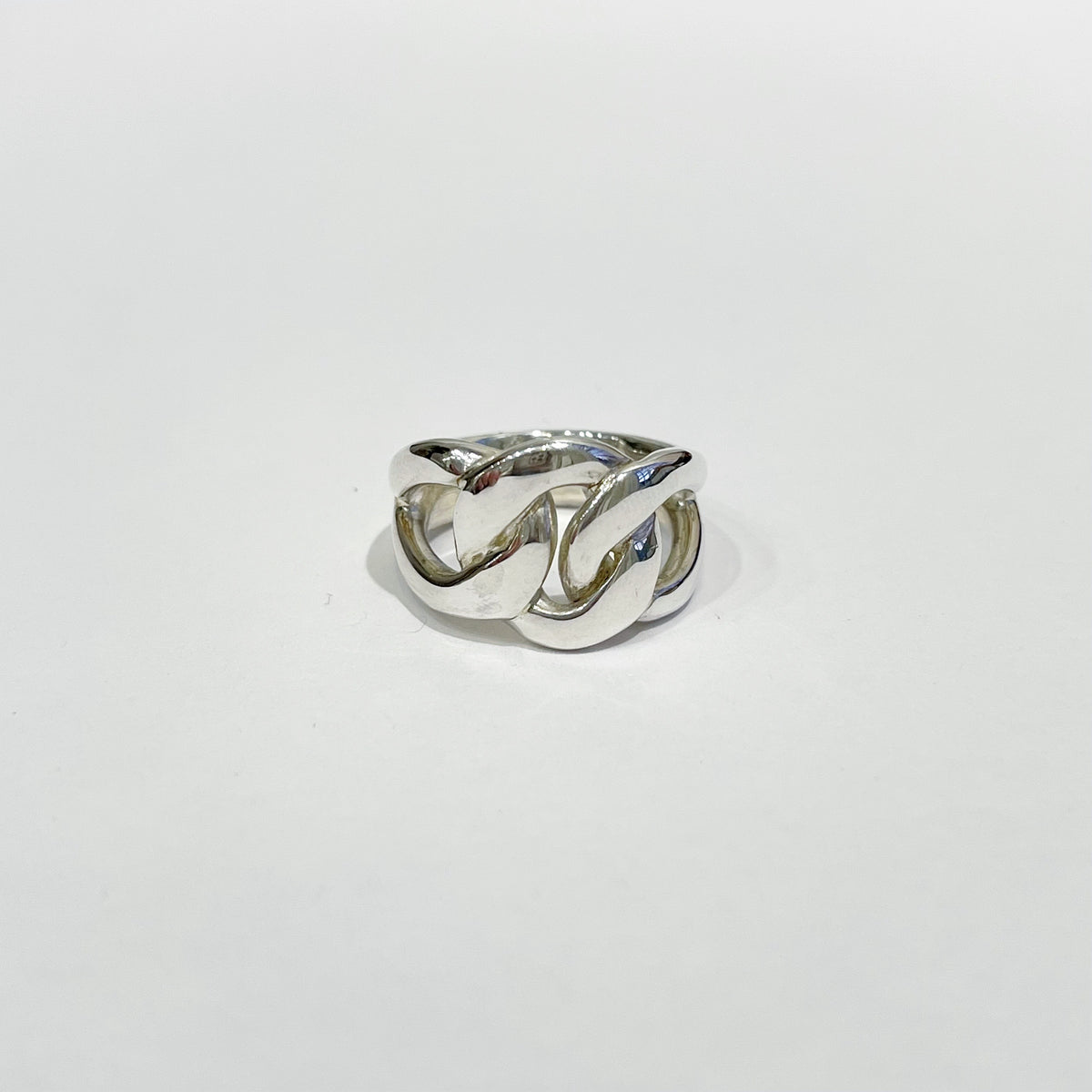 Sterling Silver Interlocking Chain Ring | PennyweightsJewelry