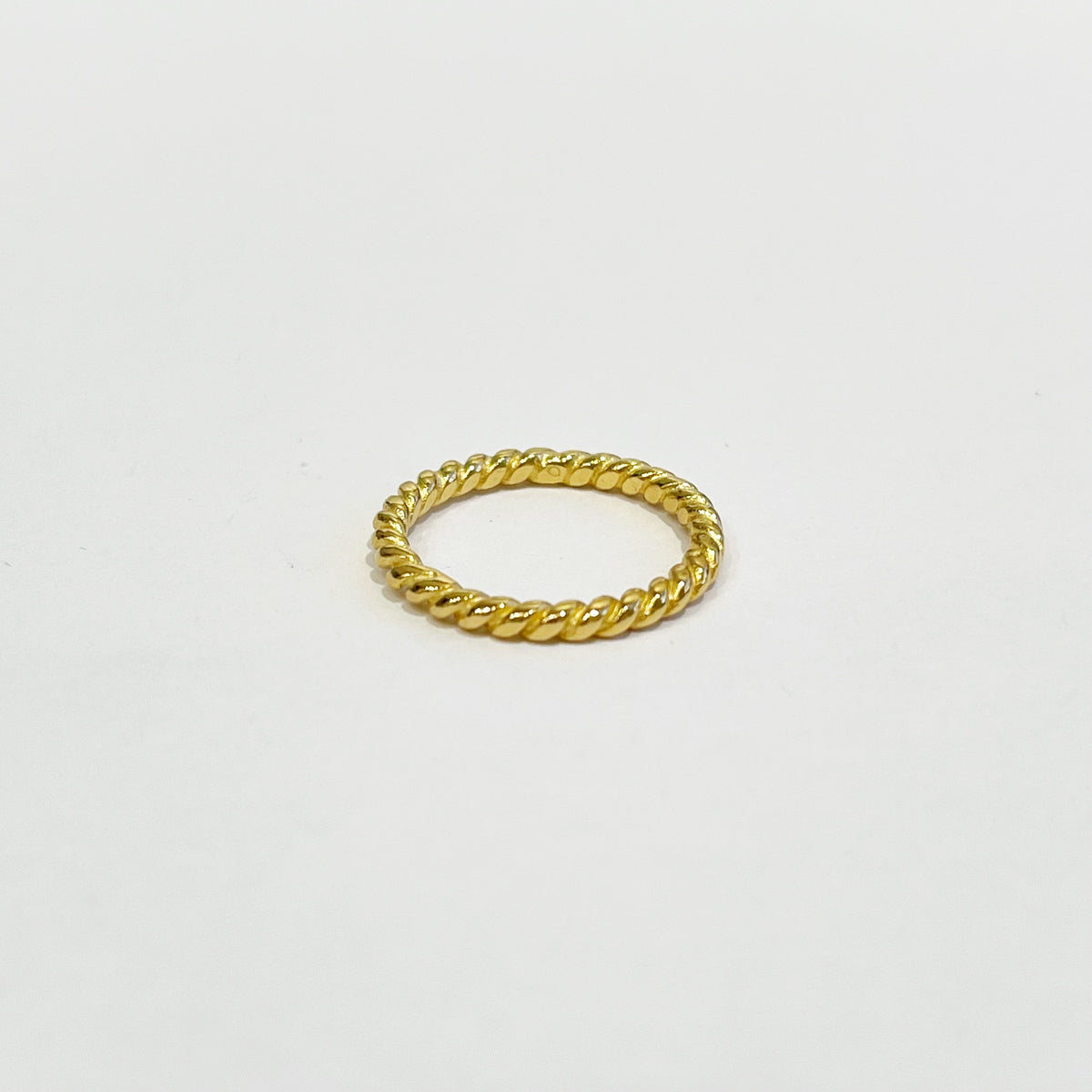 Sterling Vermeil Rope Stacking Ring | PennyweightsJewelry